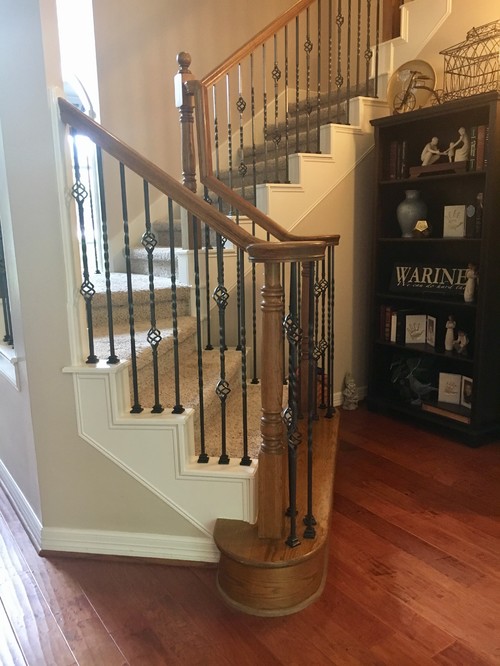 Advice: Painting banister dark gray?