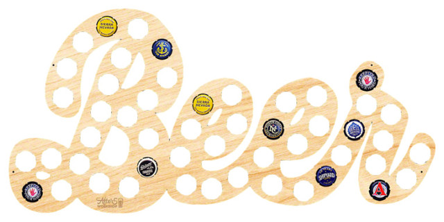 Drink Up Beer Cap Map - Contemporary - Wall Accents - by Home Wet Bar ...