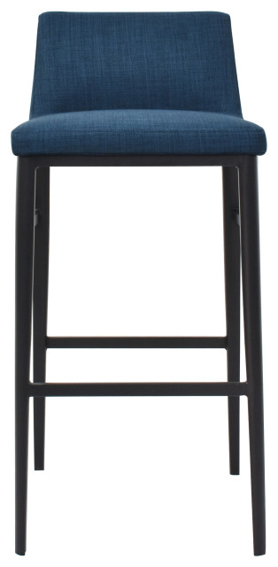 Contemporary Baron Barstool Blue - Blue - Midcentury - Bar Stools And ...