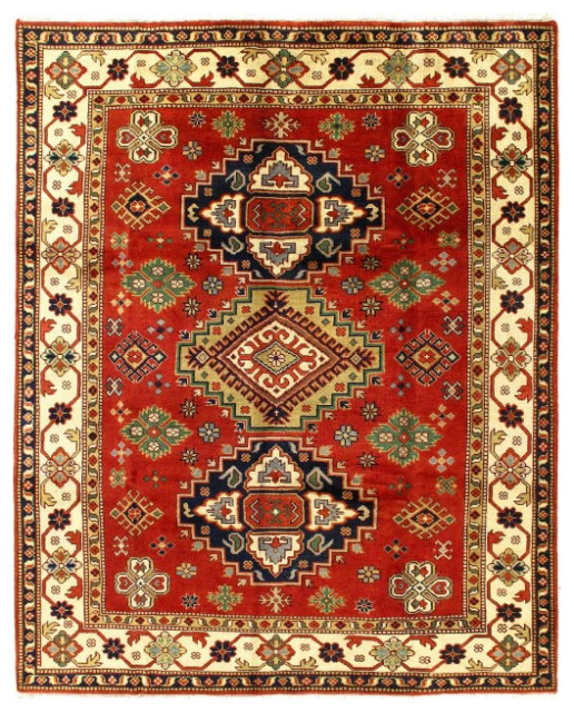 Fine Hand Knotted Kazak Design 8'x9'11'' - Southwestern - Area Rugs ...