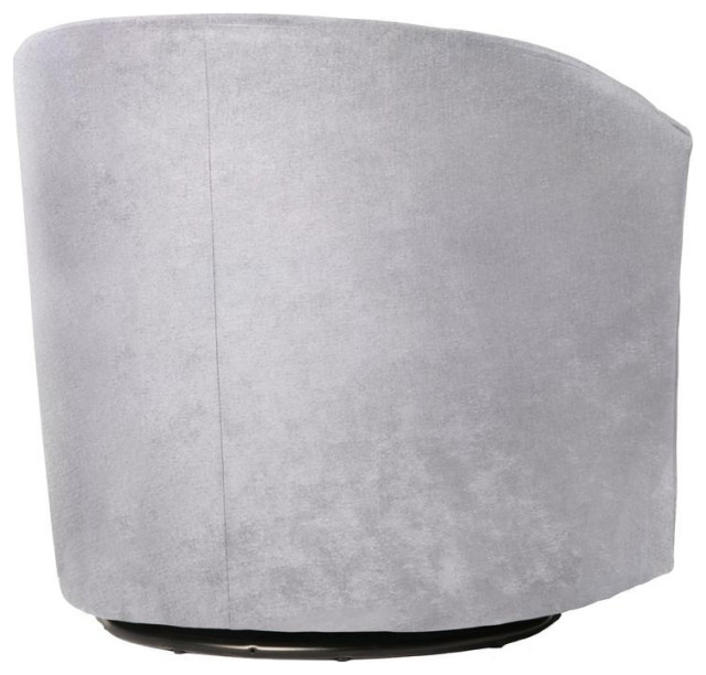 Elizabeth Silver Swivel Chair - Transitional - Armchairs And Accent ...