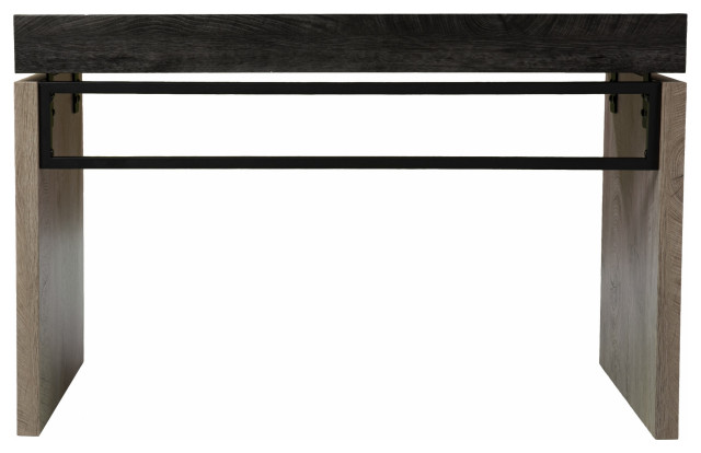 Black Wood and Iron Writing Desk - Farmhouse - Desks And Hutches - by ...