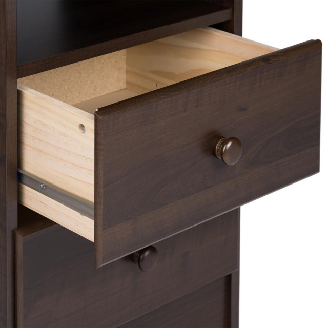 Astrid 2-Drawer Nightstand, Espresso - Transitional - Murphy Beds - by ...