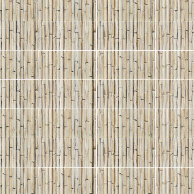 Bamboo Haven Clay Brown 5-7/8" x 11-7/8" Ceramic Wall Tile - Asian ...