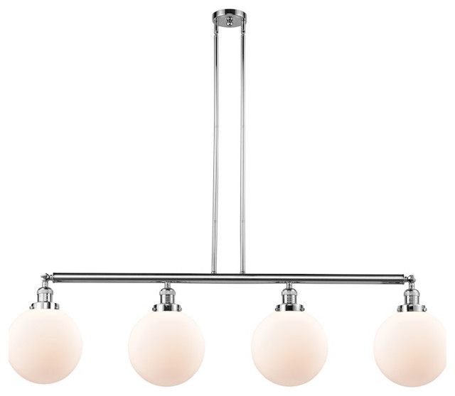 Innovations 201-10 XL Beacon 3-Lt Multi-Pendant, BS NKL/WH, 211-3-SN ...