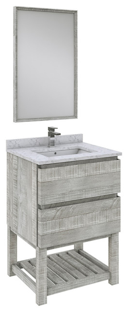 Formosa 24" Floor Standing Modern Bathroom Vanity With Open Bottom ...