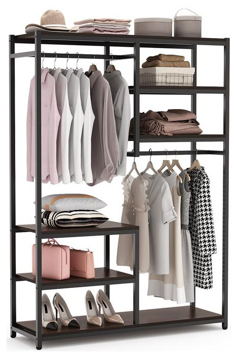 Tribesigns Freestanding Garment Rack, Clothes Rack, Open Wardrobe ...