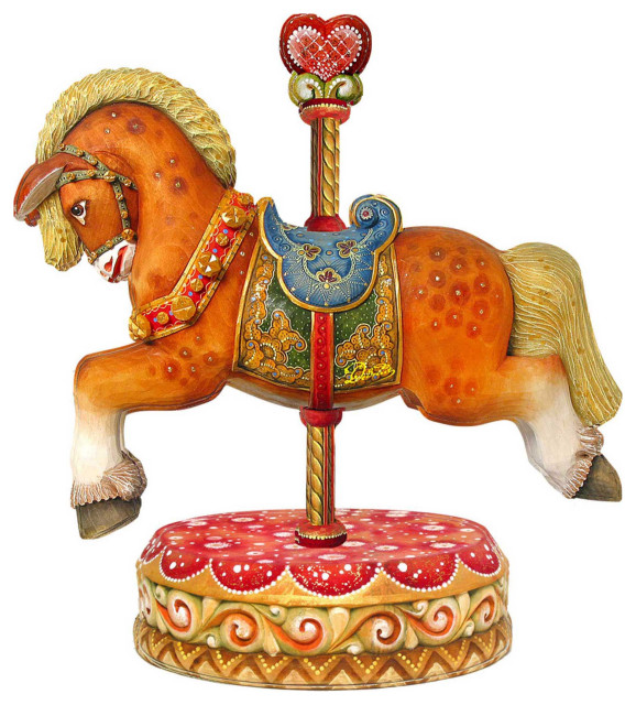 Carousel Horse Christmas Holiday Door Decor Holiday Decor - Traditional ...