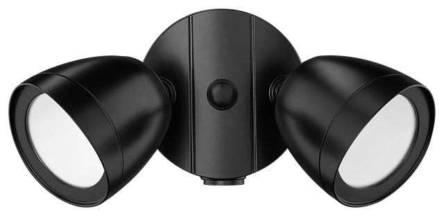 2 Light 4.3 in. Powder Coated Black Flood Light - Transitional ...