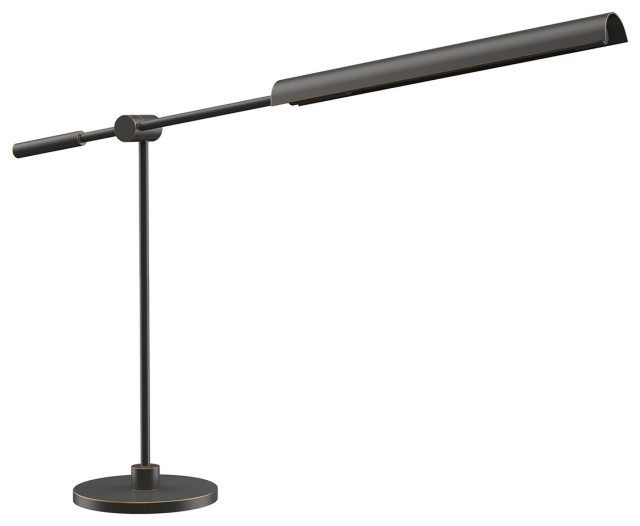 Astrid Table Lamp, Urban Bronze/Metal Shade, 28.567"Lx7.0625"Wx16.5"H ...
