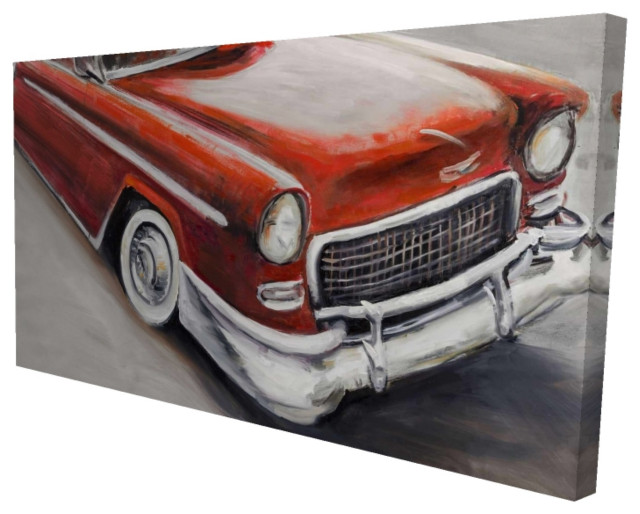 Vintage Classic Car, Print On Canvas, 40" - Contemporary - Prints And ...