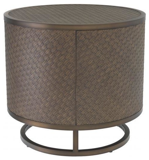 Woven Oak Side Table | Eichholtz Napa Valley - Tropical - Side Tables ...