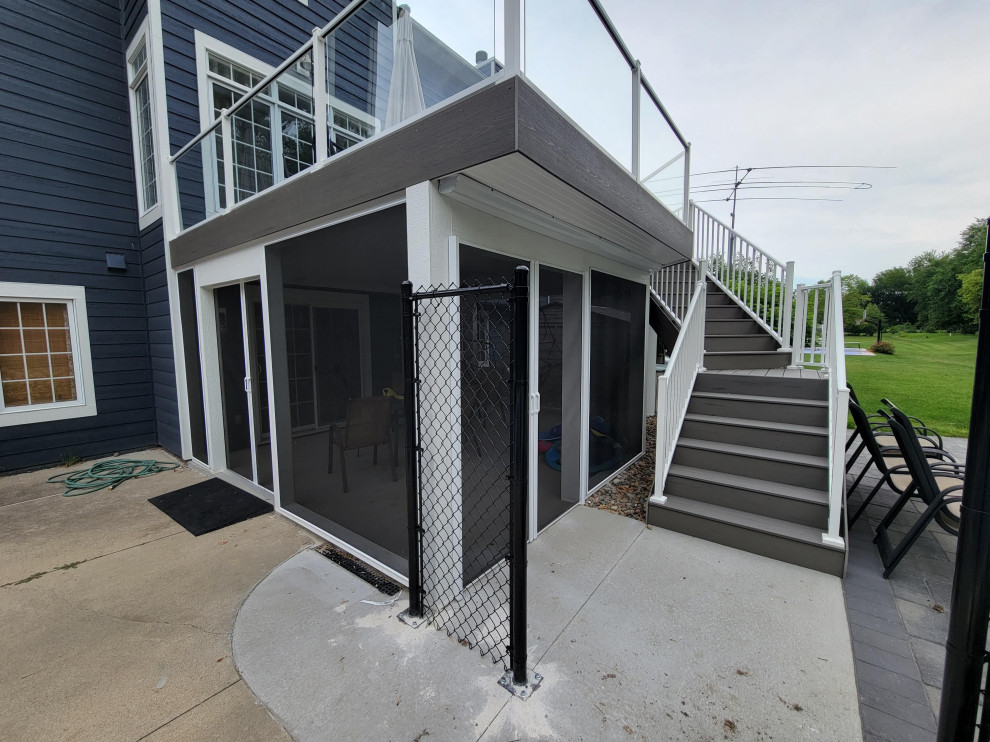 Screen Under Deck with Phantom Sliding - Modern - Deck - Other - by ...