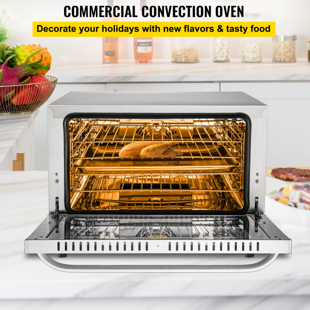 VEVOR Convection Oven Countertop Conventional Oven Electric Baking Oven ...