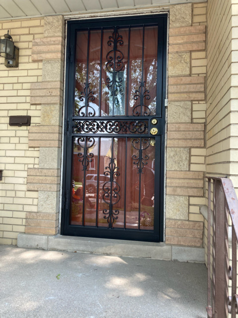 Steel Entry Door & Steel Security Storm Door - Contemporary - Chicago ...