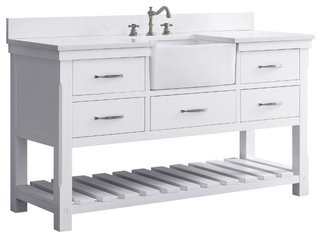 Wesley 60" Bathroom Vanity - Transitional - Bathroom Vanities And Sink ...