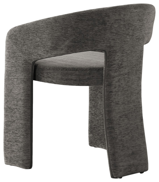 Rendition Plush Fabric Upholstered Dining Chair - Transitional - Dining ...