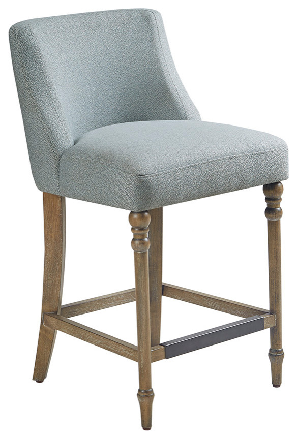 Martha Stewart Delaney Transitional Upholstered Dining Counter Stool ...