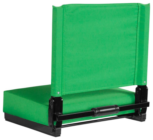 Lightweight Stadium Chair with Handle, Ultra-Padded Seat, Bright Green ...