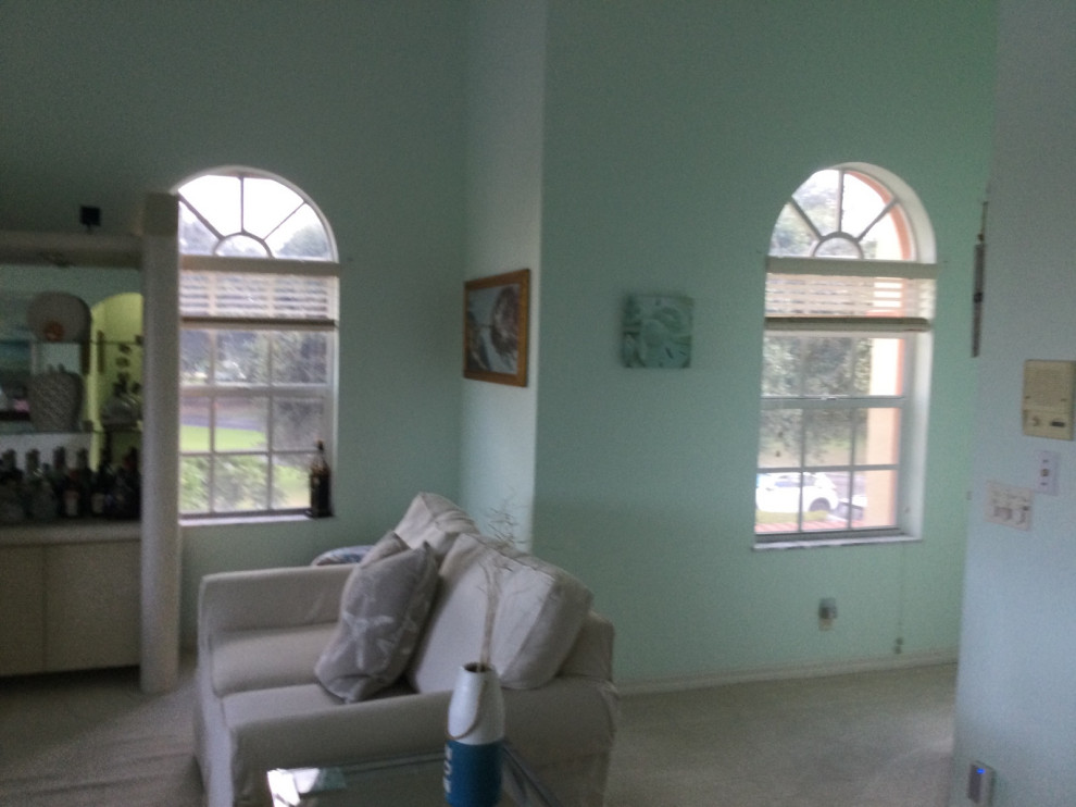 accent wall with mint green walls