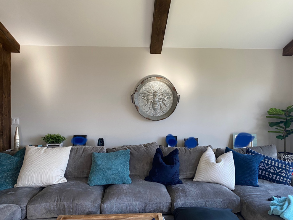 wall behind couch decor