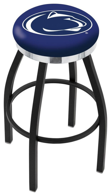 Holland L8B2C Penn State 36" Swivel Bar Stool - Black/Chrome ...