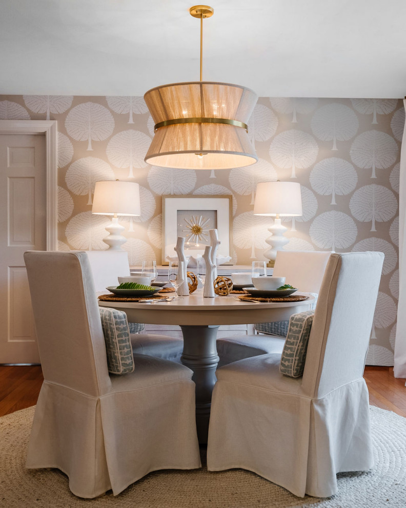 Bright New Kitchen, Dining + Living Room - Transitional - Dining Room ...
