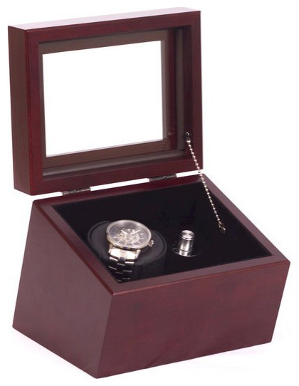 The Brigadier, Single Watch Winder In Solid Cherry - Contemporary ...
