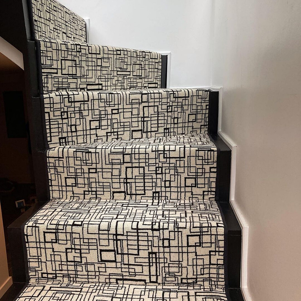 Grid Stair Runner - Eclectic - Staircase - Philadelphia - by Langhorne ...
