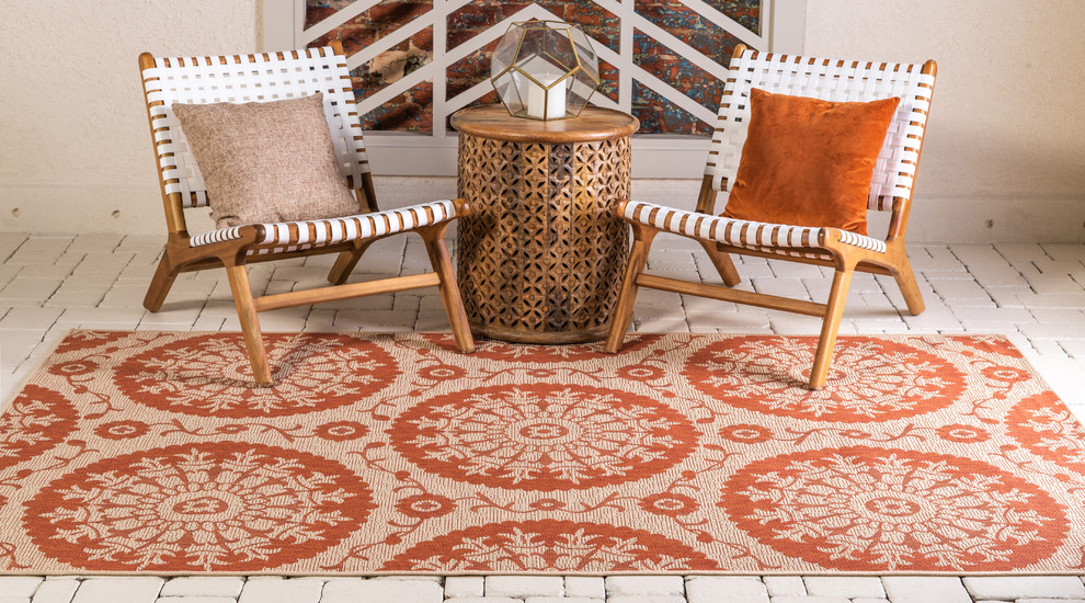 Unique Loom Medallion Outdoor Rug - Contemporary - Outdoor Rugs - by ...