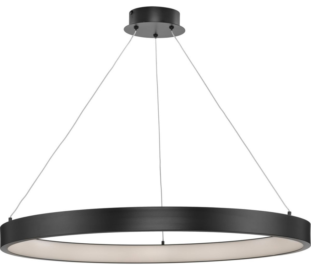 Inverse LED Collection Modern Matte Black Pendant - Modern - Pendant ...
