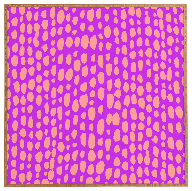 Deny Designs Rebecca Allen Pebble Beach Wild Framed Wall Art, 20x20x1 ...