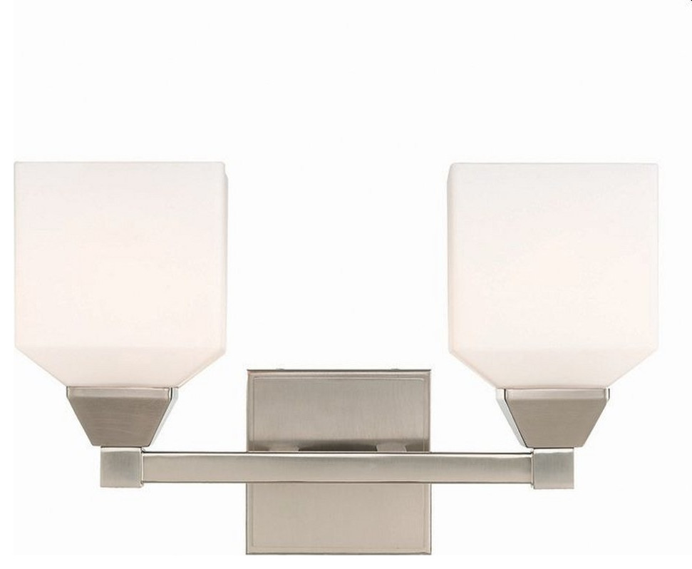 2 Light Bathroom Light in Traditional Style - 15 Inches wide by 9.5 ...