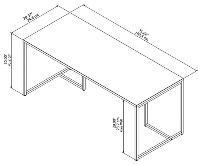 Method 72W Table Desk in White - Engineered Wood - Contemporary - Desks ...