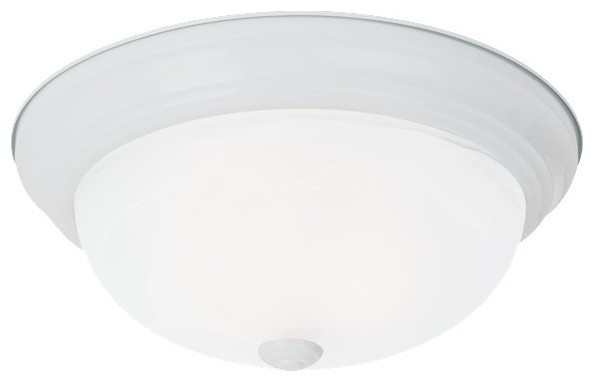Windgate 3-Light Flush Mount White Alabaster Glass - Transitional ...