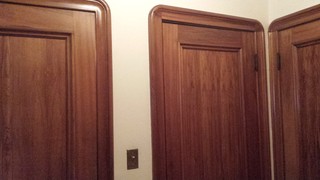 Square Doorways with Rounded Corners on the Trim