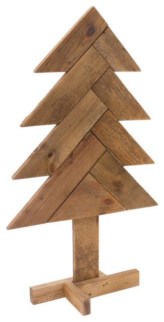 Rustic Wood Pine Tree, Set of 2 - Rustic - Christmas Trees - by Melrose ...