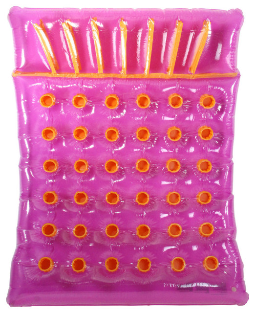 Inflatable Purple Water Sports Double Swimming Pool Mat Float 78 ...