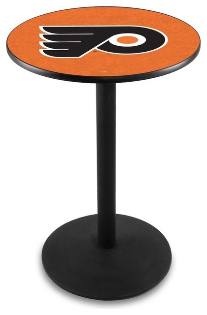 Philadelphia Flyers Pub Table w/Orange Background, 36"x36", 36"x36 ...