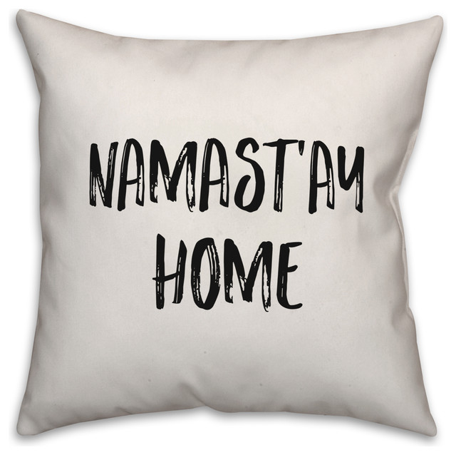 Namast'ay Home, 18"x18" - Contemporary - Decorative Pillows - by Designs Direct | Houzz