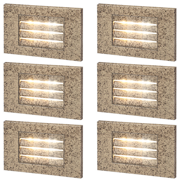 6-Pack Dimmable Upgraded 3CCT 120V LED Step Lights - Transitional ...