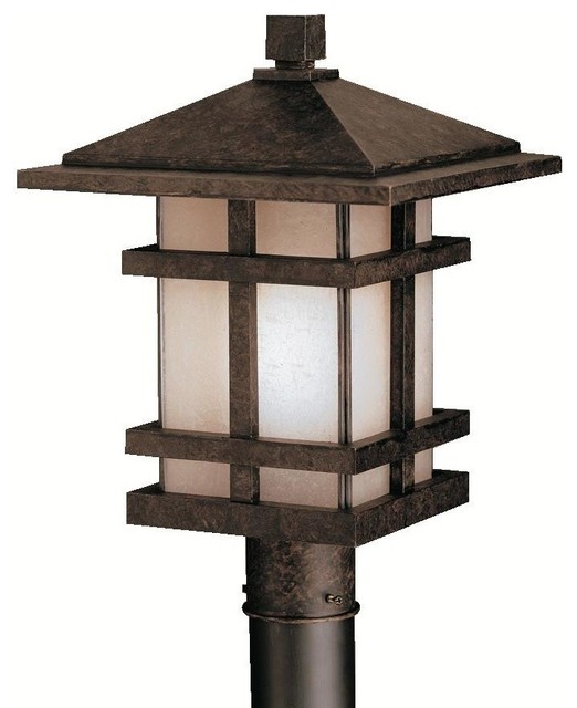 Outdoor Post Mount 1-Light - Craftsman - Post Lights - by Buildcom | Houzz