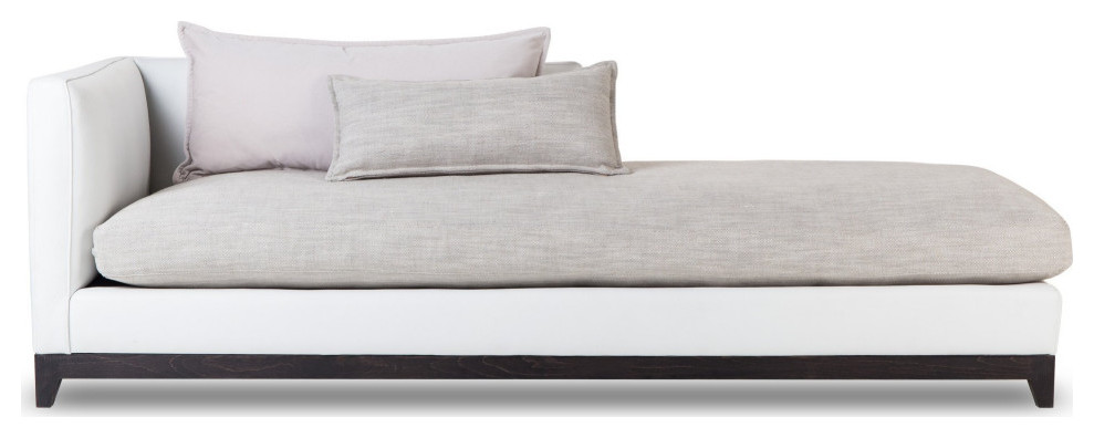 Lavender Left Arm Facing Chaise - Transitional - Indoor Chaise Lounge ...