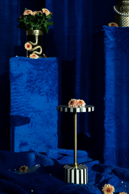 Modern Retro Side Table, Bold Monkey Strike Lucky - Contemporary - Side ...