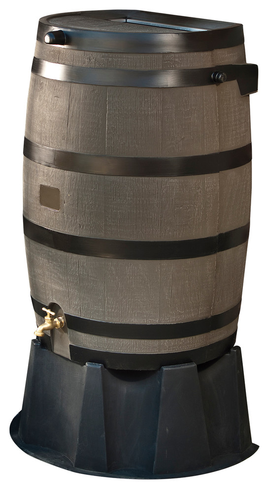 50 Gallon Plastic Water Barrel - Transitional - Rain Barrels - by RTS ...
