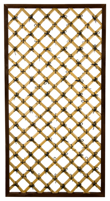 6'x3' Tall Traditional Bamboo Trellis - Asian - Garden Trellises - by ...