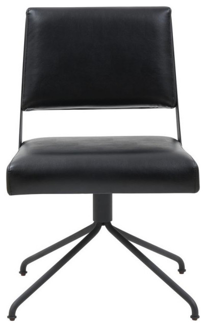 Myric Swivel Office Chair Black - Industrial - Office Chairs - by ...