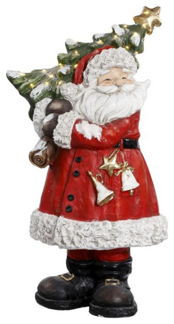 Mark Roberts Christmas 2019 Santa Carrying Christmas Tree Figurine, 33 ...