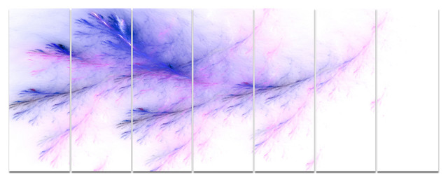 Bright Blue Veins of Marble, Multipanel Abstract Wall Art Canvas, 83 ...