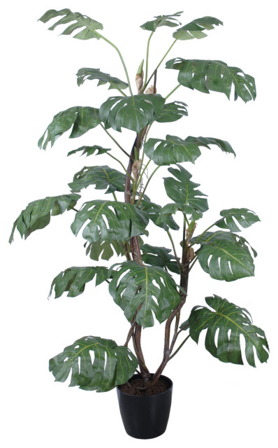 SPLIT LEAF PHILO POTTED - Traditional - Artificial Plants And Trees - by Gold Eagle USA | Houzz
